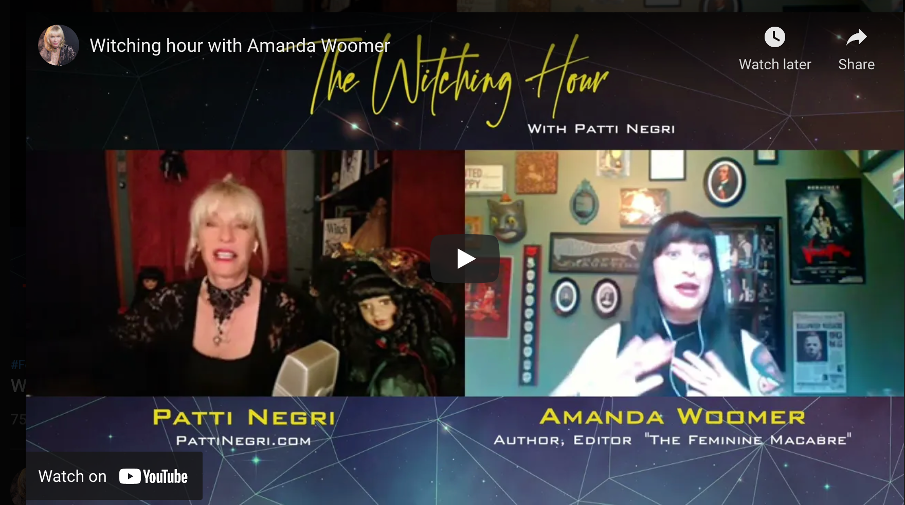 Witching hour with Amanda Woomer – Patti Negri
